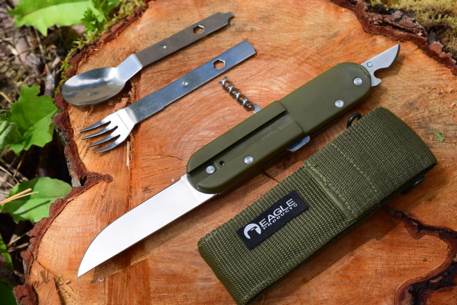 EAGLE Kniv ARMY modell m/ bestikk • Fiske- og Turutstyr AS